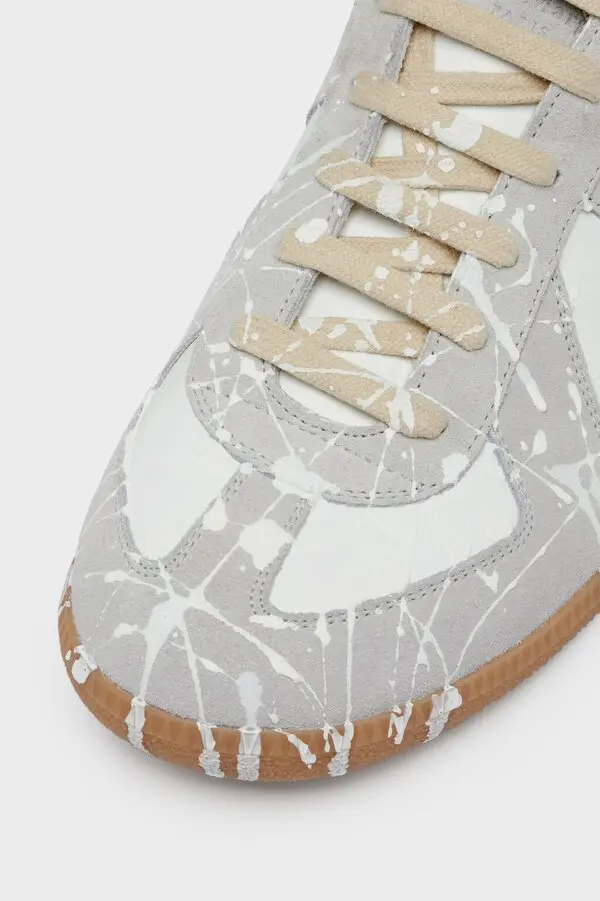 MAISON MARGIELA Replica Paint-splatter Lace-up Sneakers