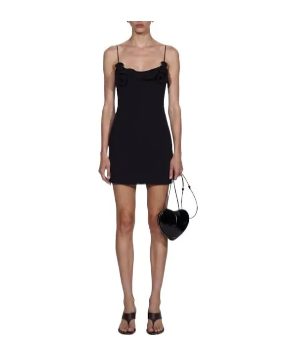 Magda Butrym Rose Stretch Wool Mini Dress