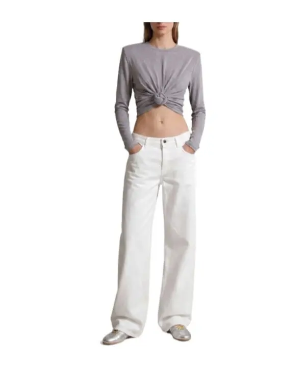 Magda Butrym Rose Detail Draped Top