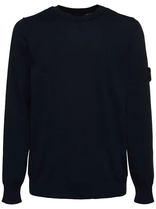 Stone Island Crewneck Sweatshirt With Sleeve Logo Detail