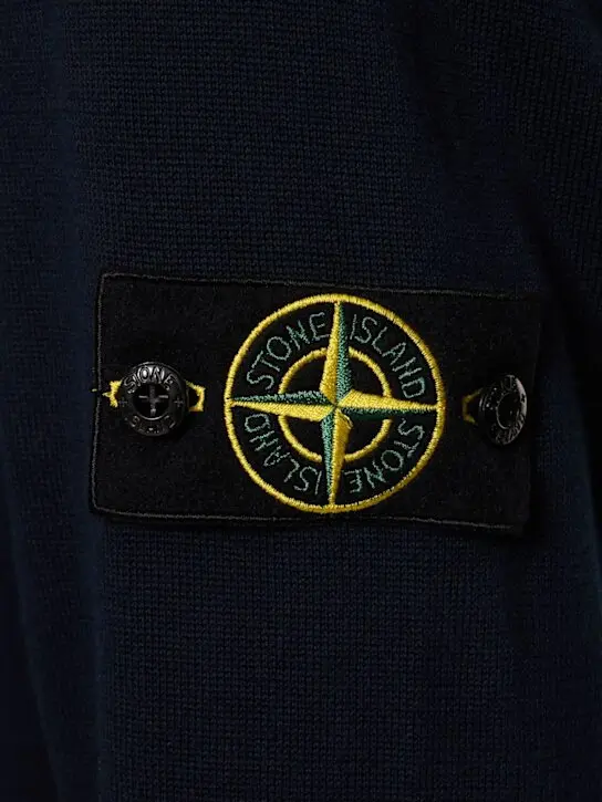 Stone Island Crewneck Sweatshirt With Sleeve Logo Detail