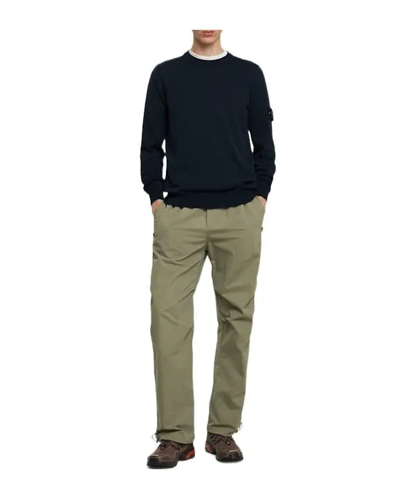 Stone Island Crewneck Sweatshirt With Sleeve Logo Detail