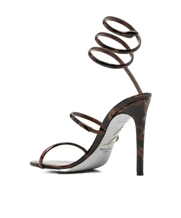 Rene Caovilla Cleo Spiral Stiletto Sandals