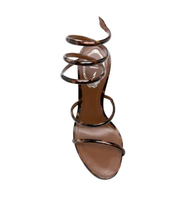 Rene Caovilla Cleo Spiral Stiletto Sandals