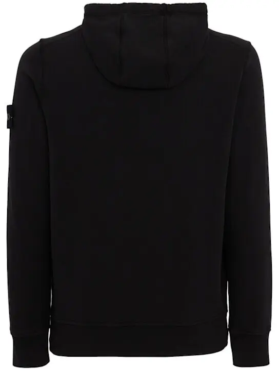 Stone Island Logo Cotton Hoodie