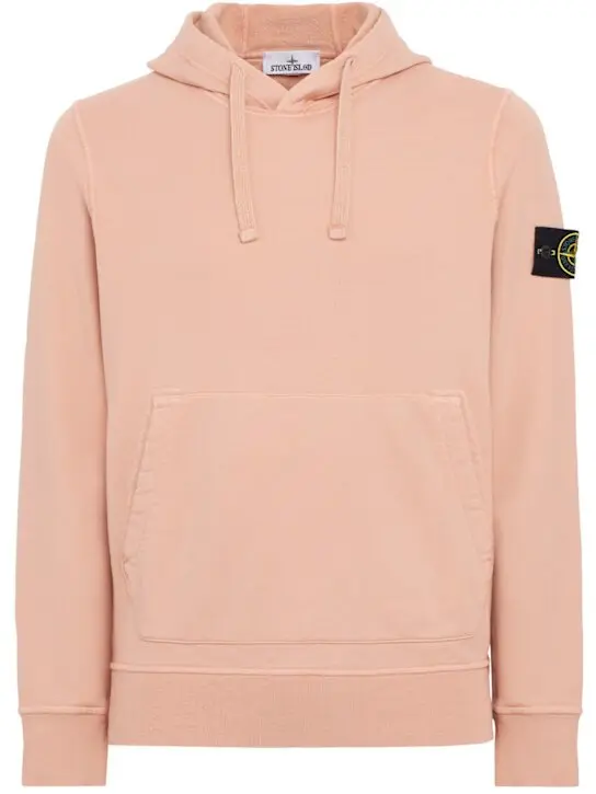 Stone Island Logo Cotton Hoodie