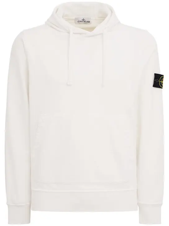 Stone Island Logo Cotton Hoodie