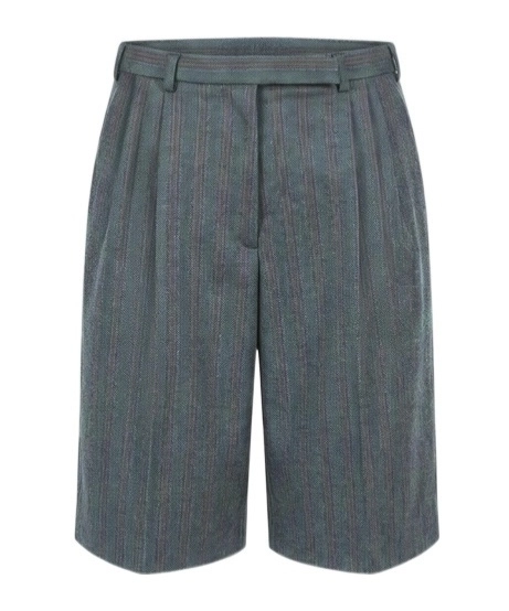 JIL SANDER Striped Mid-length Shorts - Gray