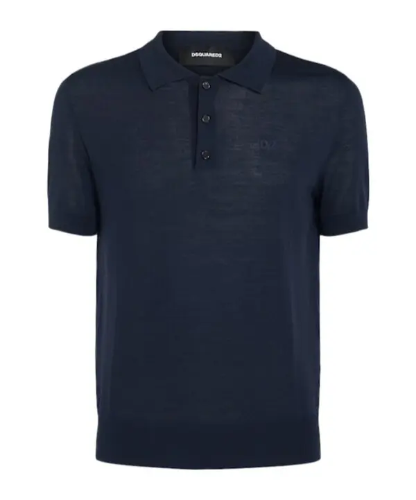 Dsquared2 Woolen Long-sleeved Polo Shirt