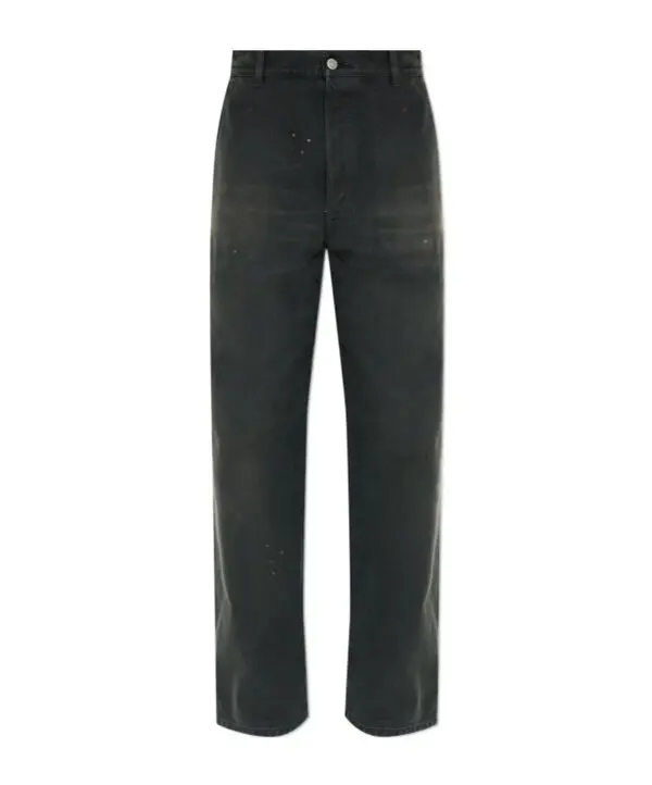 MAISON MARGIELA Flared Vintage Effect Jeans - Black