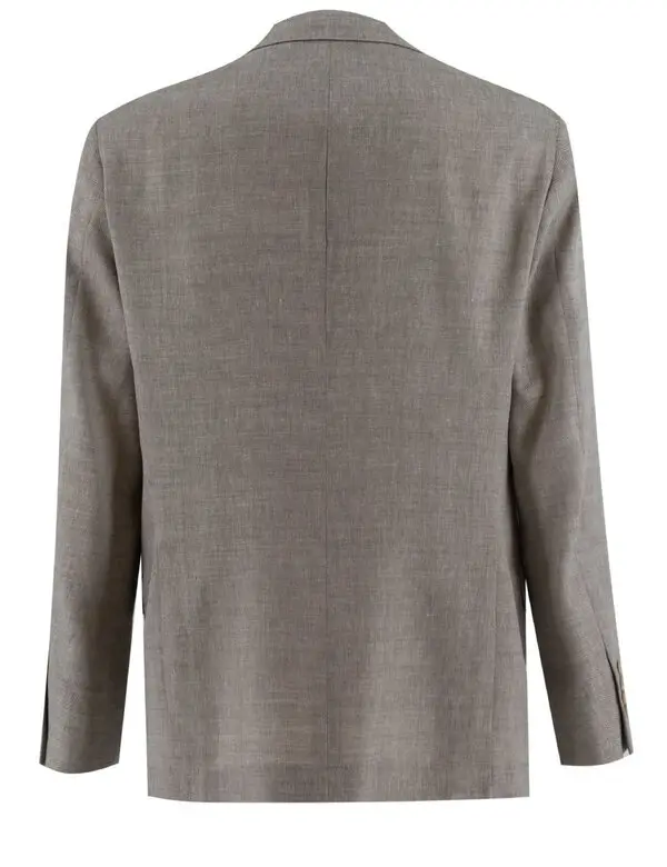Brunello Cucinelli Chevron Deconstructed Blazer