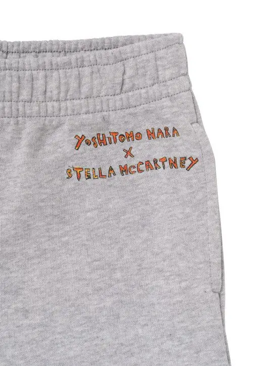 Stella McCartney Organic Cotton Sweat Shorts With Printed Graphics
