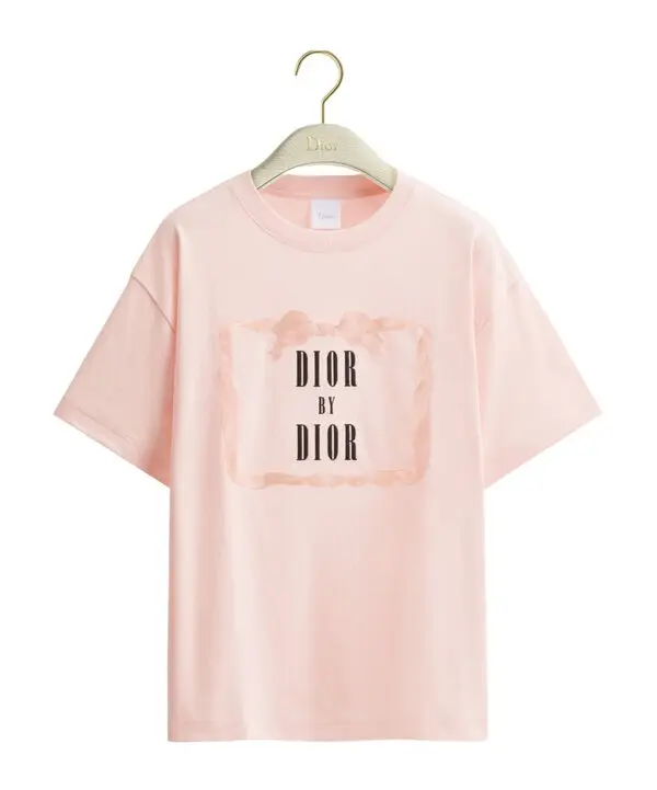 Dior Oversized Embroidered Logo T-shirt - Pink