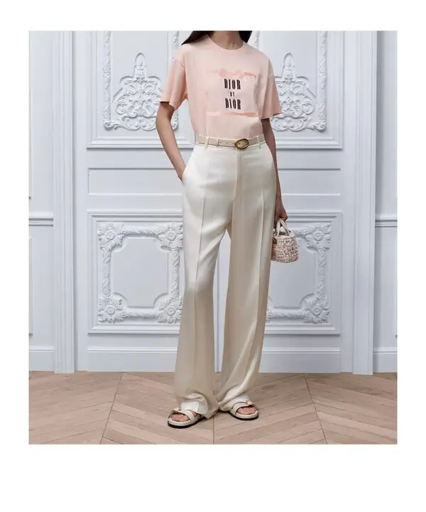 Dior Oversized Embroidered Logo T-shirt