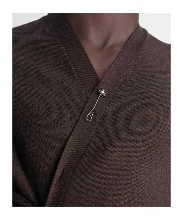 LEMAIRE Logo-engraved Metal Brooch