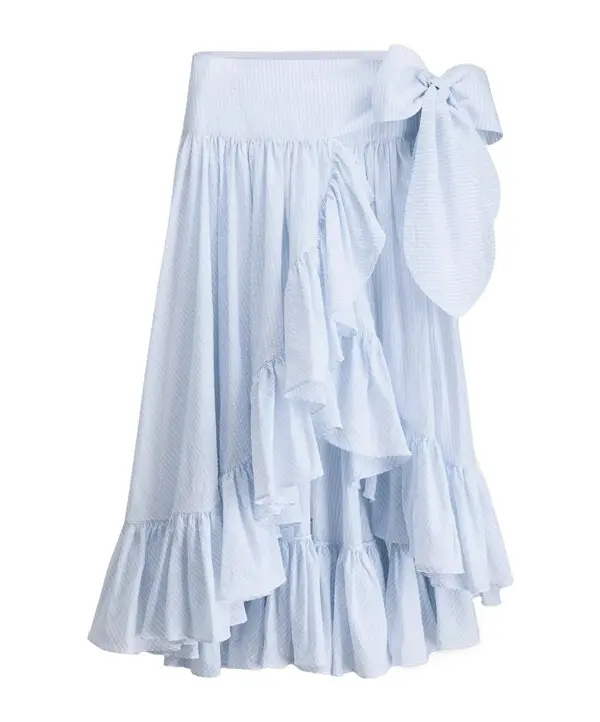 Dior Riviera Mid-length Ruffled Skirt