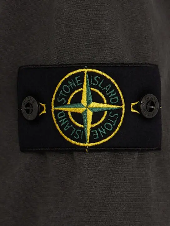 Stone Island Logo Cotton Short Sleeved Shirt