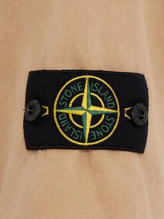 Stone Island Logo Cotton Short Sleeved Shirt