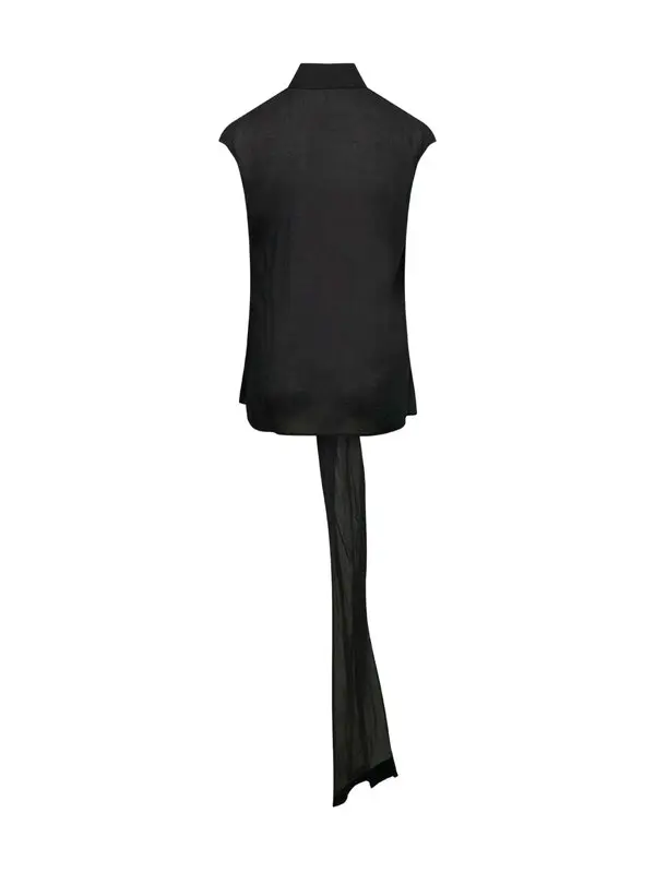 Yohji Yamamoto Sleeveless Draped Shirt