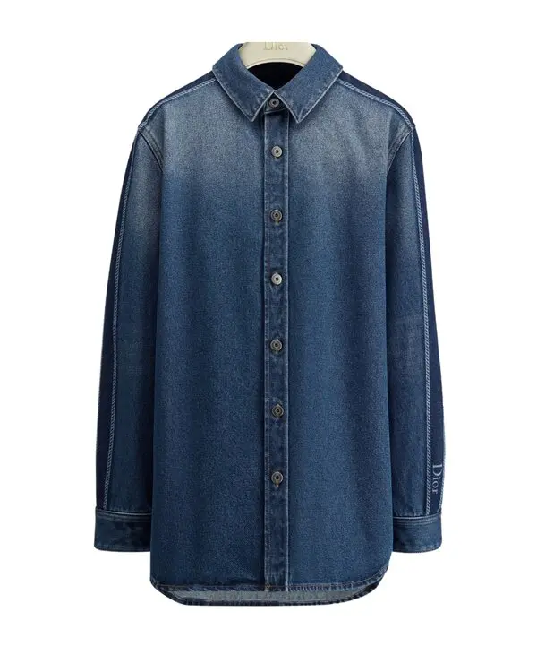 Dior Band Detail Shirt - Blue