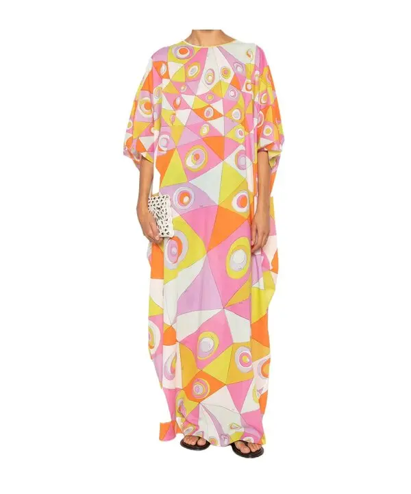 Emilio Pucci Geometric Print Maxi Dress