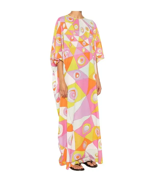 Emilio Pucci Geometric Print Maxi Dress