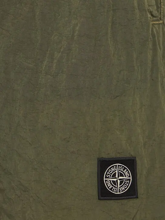 Stone Island Logo Nylon Shorts