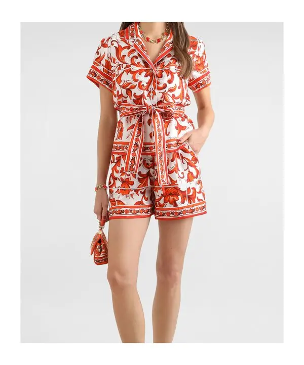 Dolce & Gabbana Short-sleeved Printed Shirt