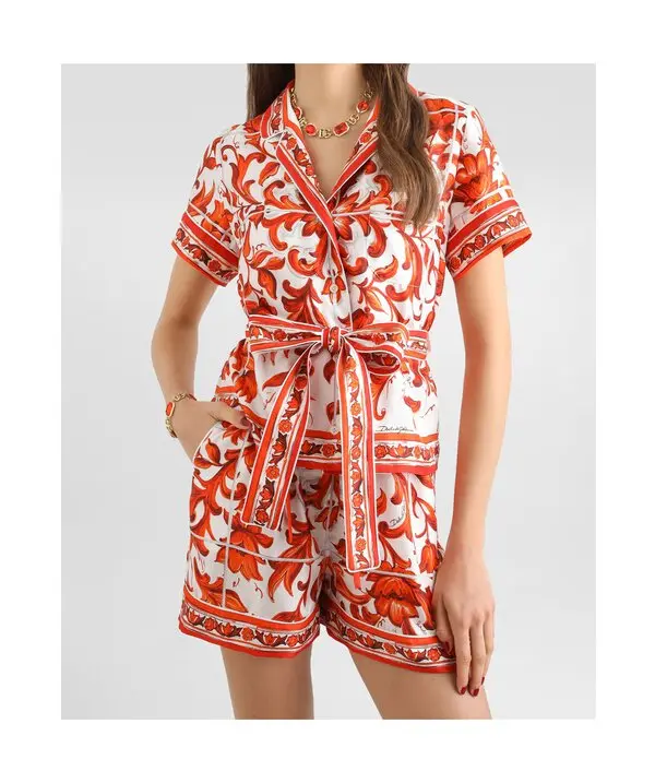 Dolce & Gabbana Short-sleeved Printed Shirt
