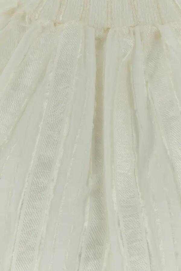 Paloma Wool Ivory Stretch Polyester Blend Lupe Top