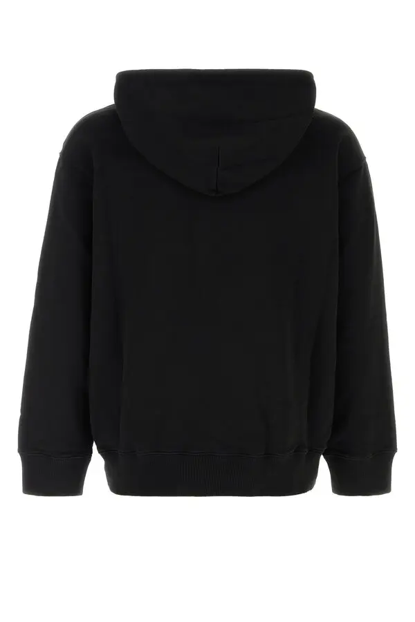 MAISON MARGIELA Cotton Sweatshirt With Logo Label - Black