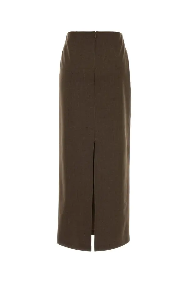 JIL SANDER Stretch Wool Blend Skirt