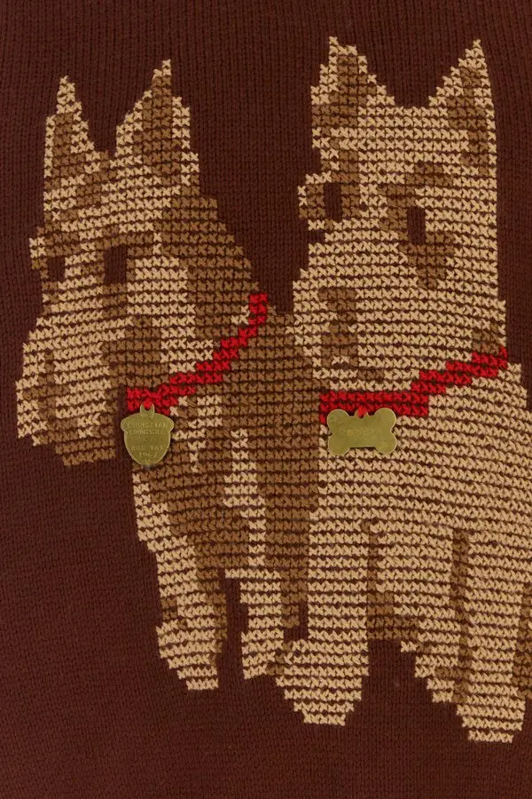 BODE Wool Oversize Scottie Sweater