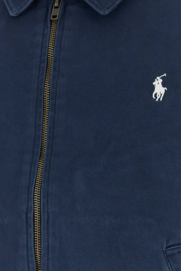 Polo Ralph Lauren Cotton Twill Bomber Jacket With Embroidered Logo