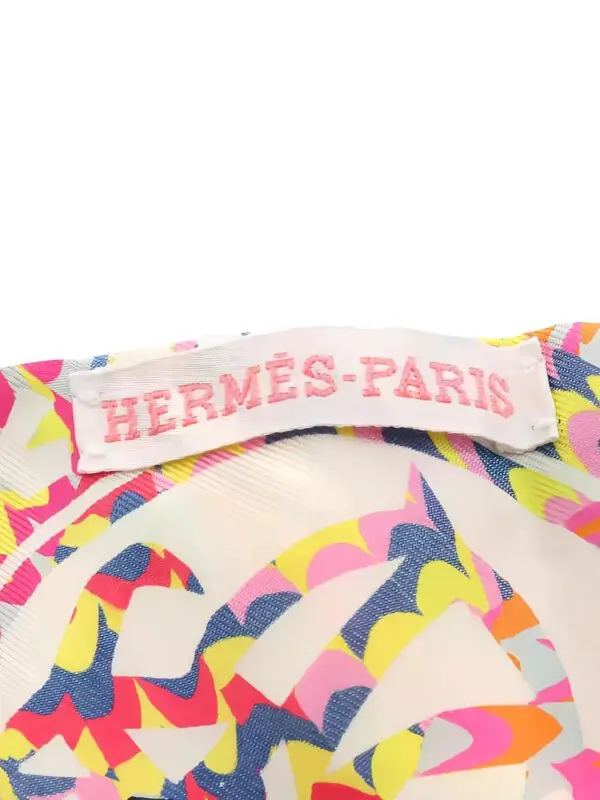 Hermès 20s Printed Silk Scarf