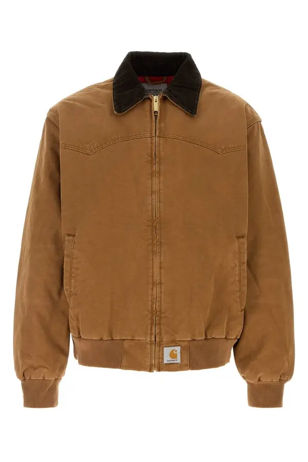Carhartt Work In Progress Camel Canvas Og Santa Fe Jacket - Light Brown