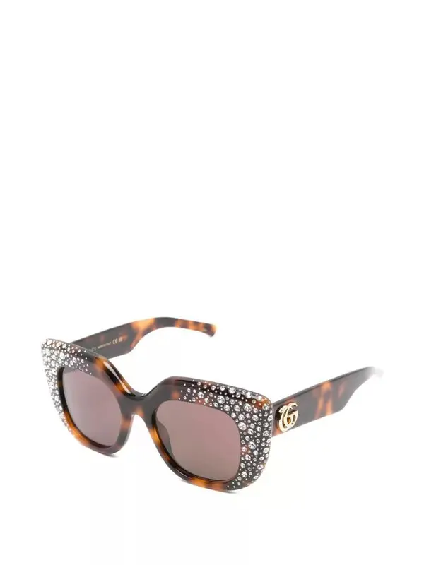 Gucci Embellished Square-frame Sunglasses