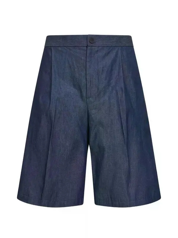 HEVO Pleated Cotton Shorts