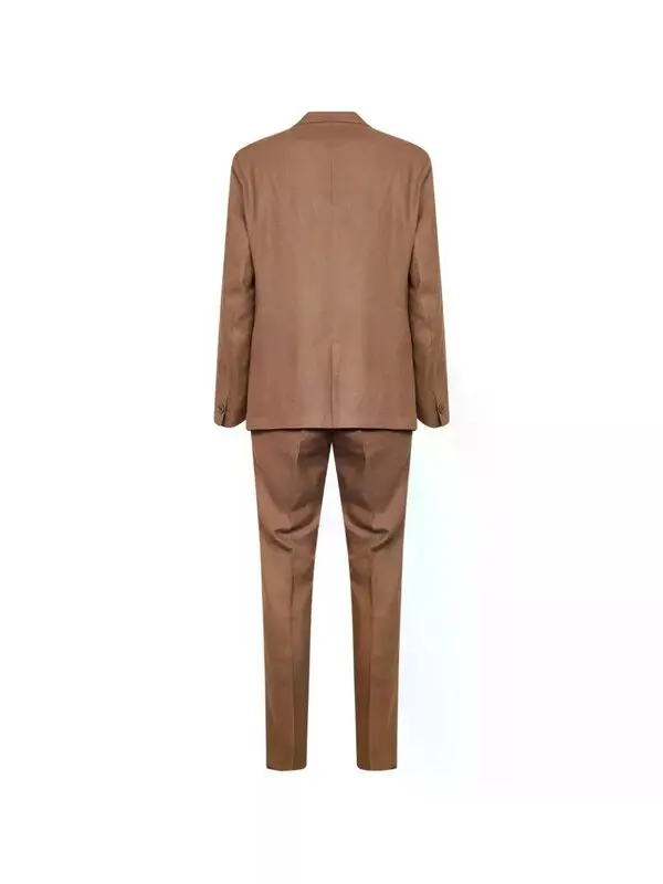 HEVO Single-breasted Notched-lapels Suit - Brown