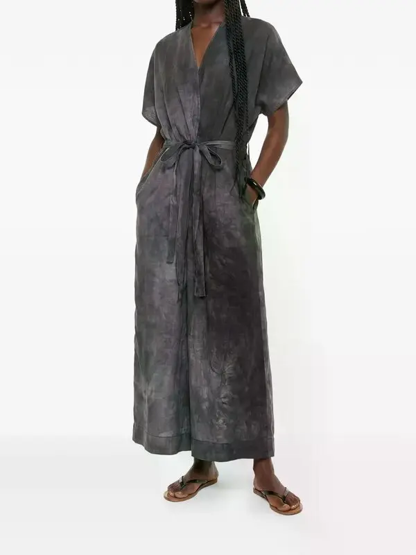 UMA WANG Tie-waist Tie-dye Dress