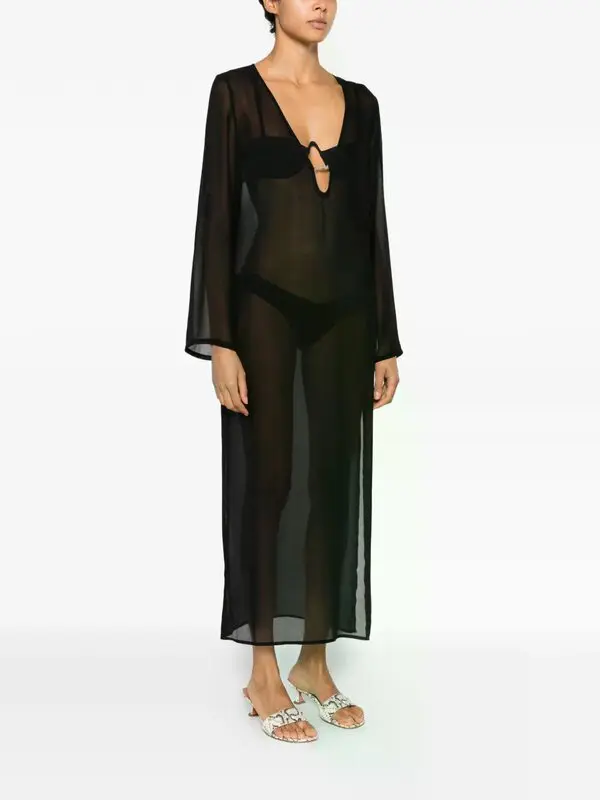 MC2 SAINT BARTH Aghata Sheer Midi Dress