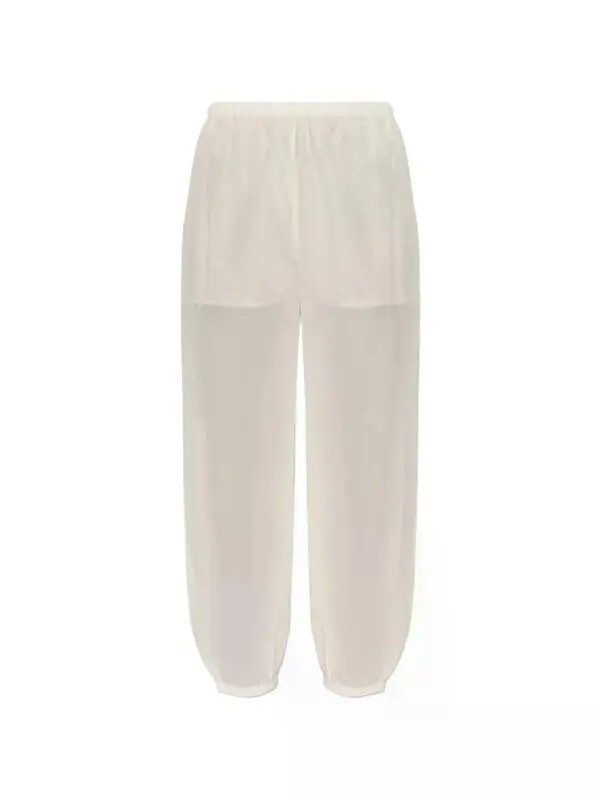 BY MALENE BIRGER Cream White Elasticated Cuff Trousers - Neutrals