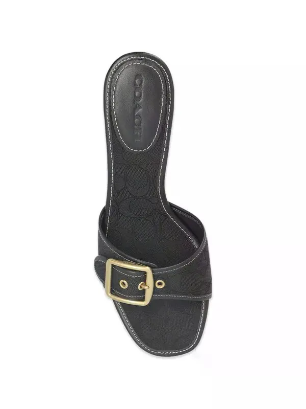 COACH Margot Buckle Monogram Sandals