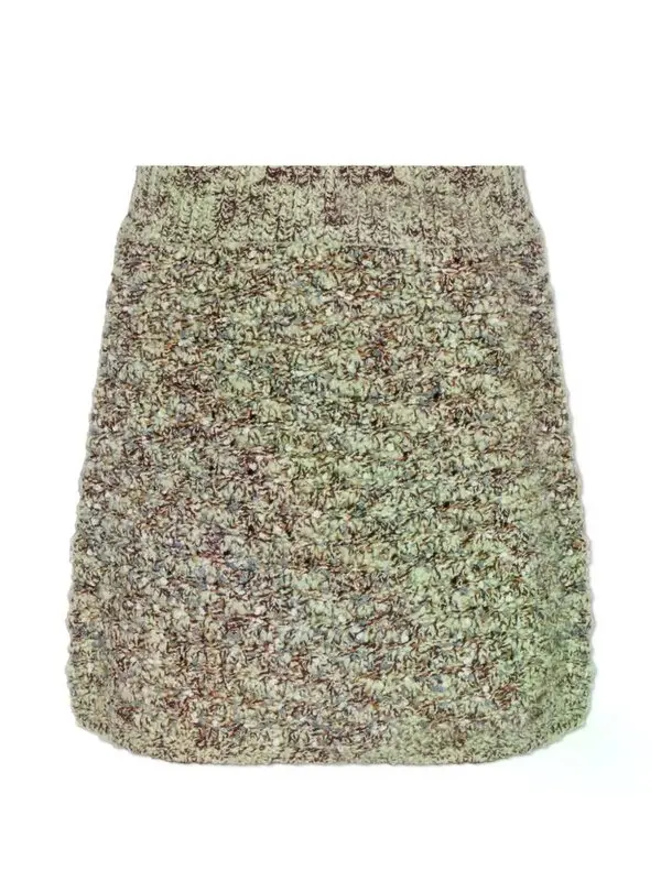BY MALENE BIRGER Bouclé Knit Mini Skirt - Green