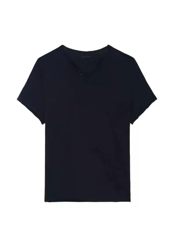 Zadig&Voltaire Monastir Henley T-shirt - Blue