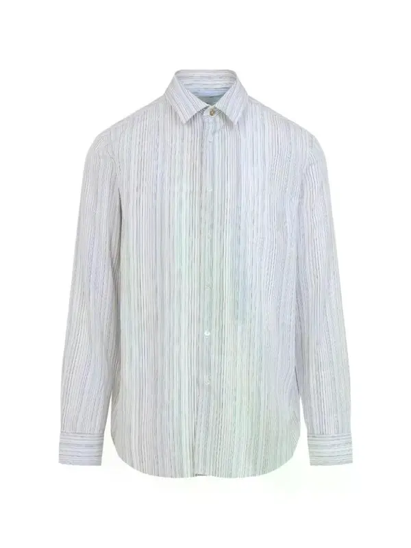 Paul Smith Regular-fit 'signature Stripe' Cotton Shirt - White