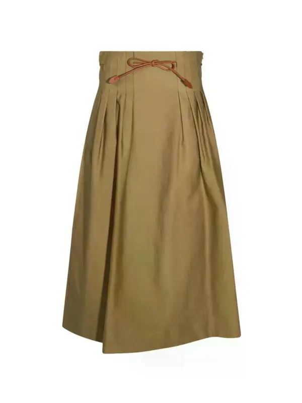 Max Mara Pleated Drawstring Skirt