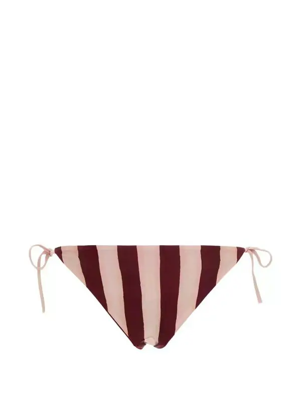 Fendi Striped Side-tie Bikini Bottoms