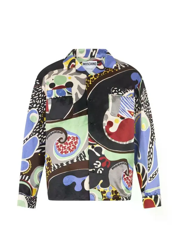 Moschino Graphic-print Long-sleeve Shirt