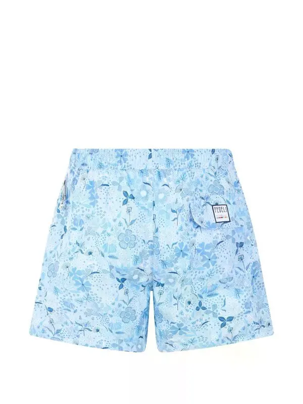 Fedeli Floral Print Swim Shorts